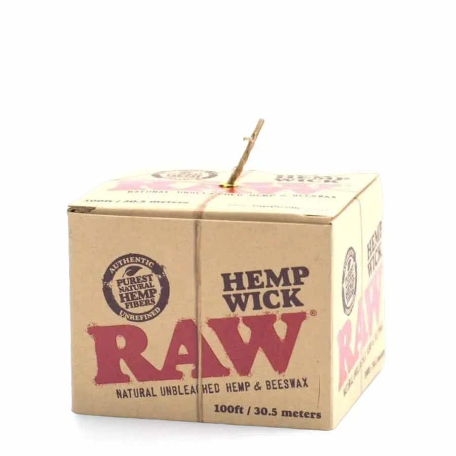 RAW 30.5m Hemp Wick 100ft Natural Unbleached Hemp & Beeswax Roll – Your ...