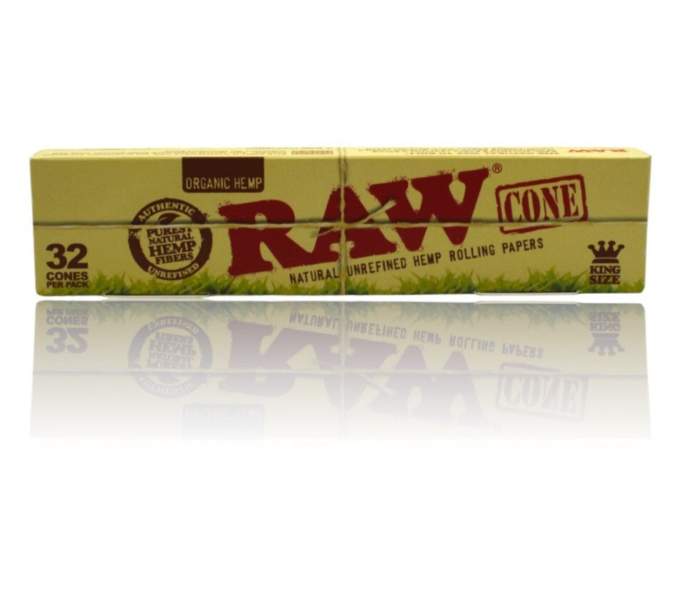 Raw Organic King Size Pre Rolled Cones 32 Pack – Your Smoke