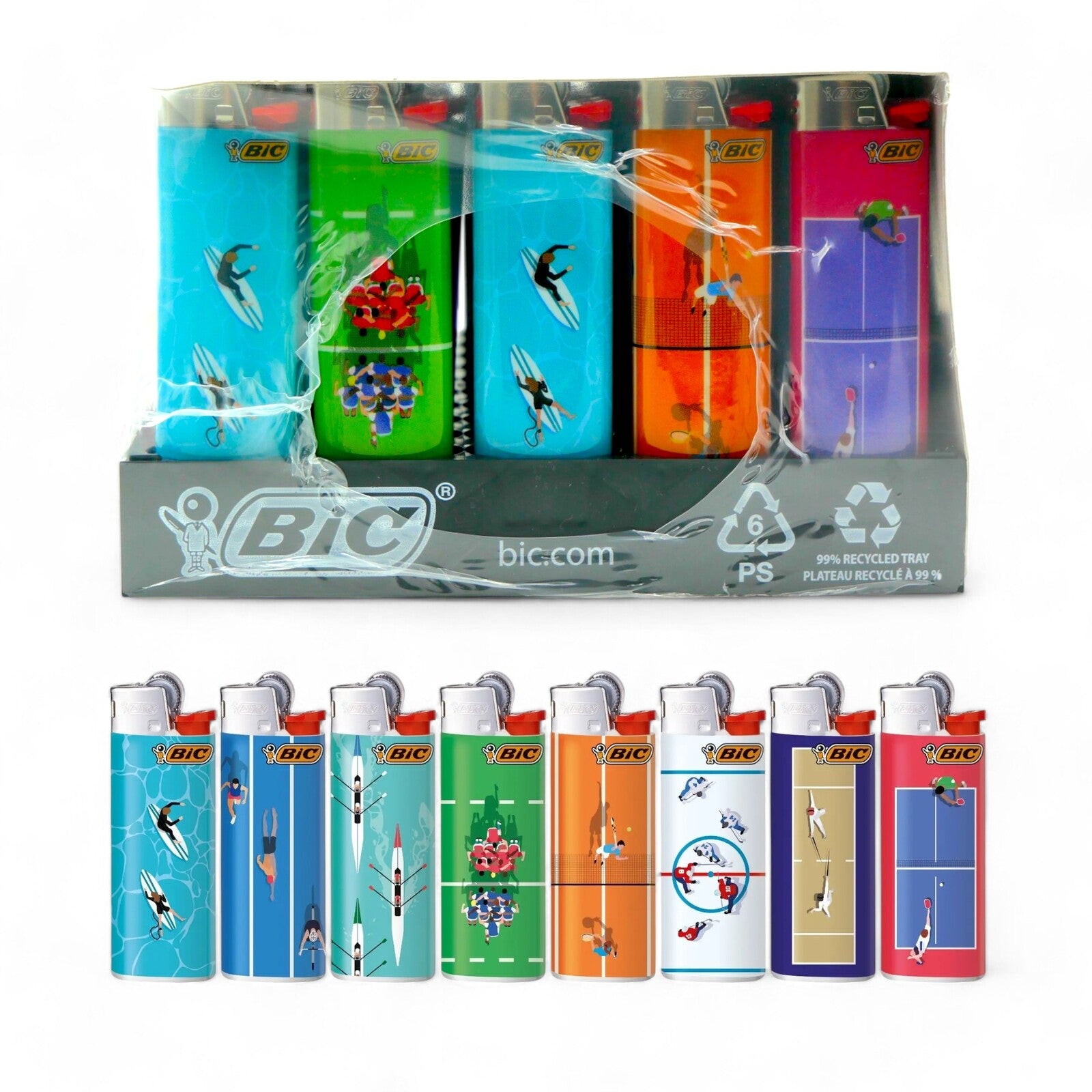 50x BIC Maxi Lighters Sports Competition Edition (J26) Bulk Box – Your ...