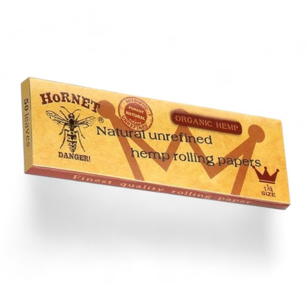 Hornet 1 1/4 Organic Unrefined Rolling Papers - 50 Leaves – Your Smoke