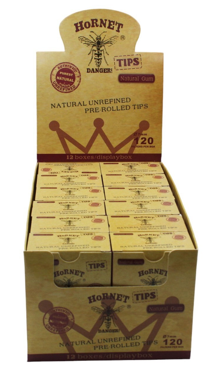 Box of 12 Hornet Classic Pre Rolled Tips Filter Roach (1440 Tips Total ...