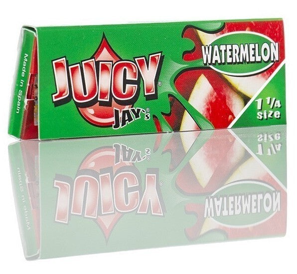 Juicy Jays Watermelon 1 1/4 Flavoured Hemp Rolling Papers – Your Smoke