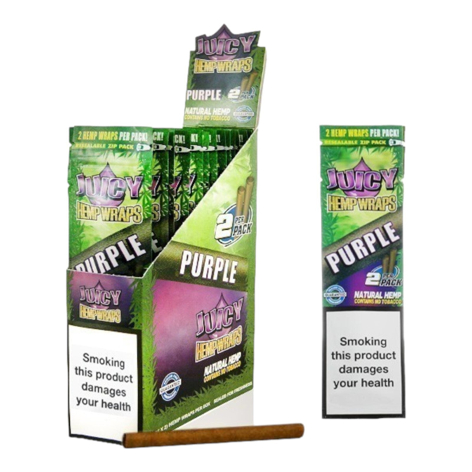 Box of 25 Juicy Jays Purple Flavour Natural Wraps – Your Smoke