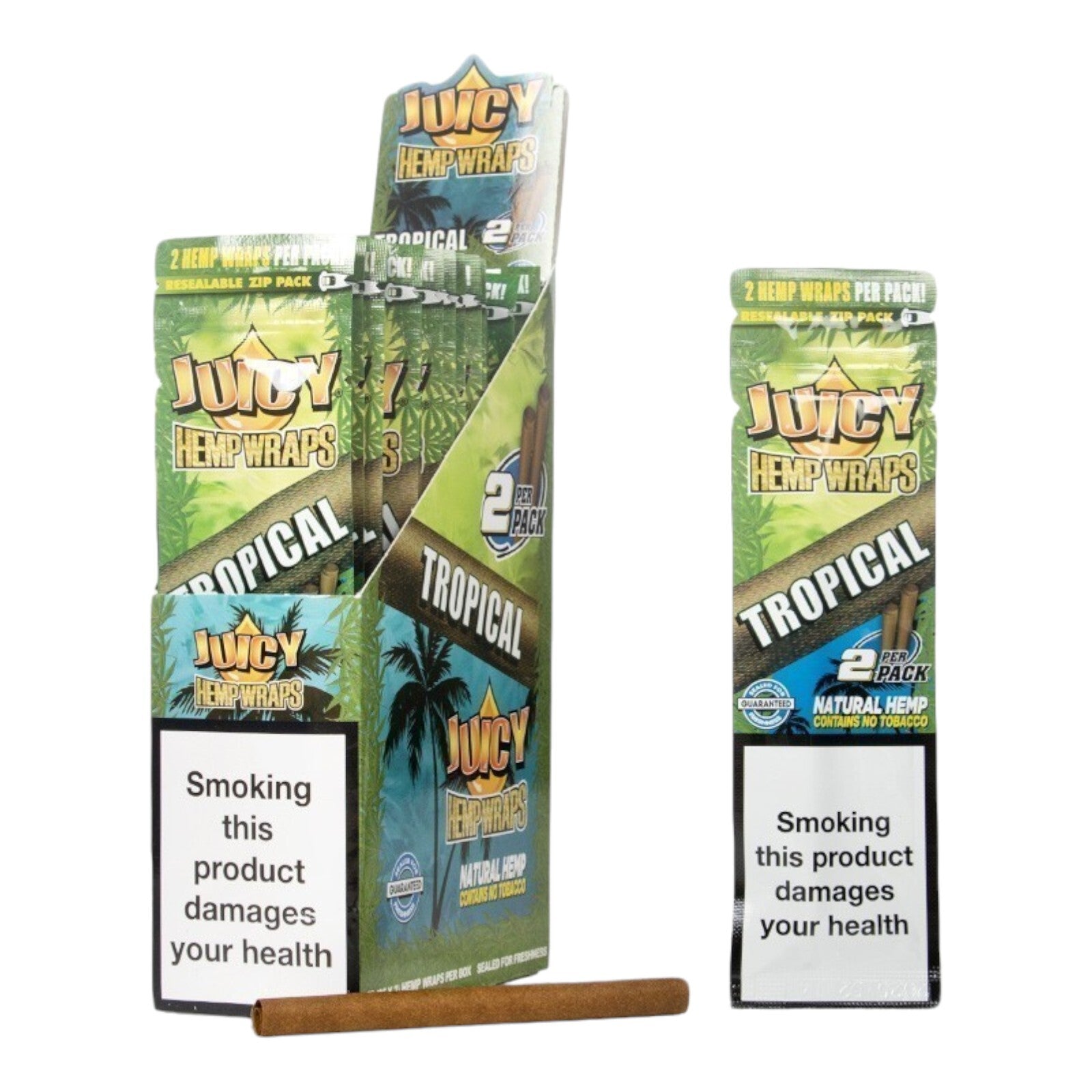 Box of 25 Juicy Jays Tropical Flavour Natural Wraps – Your Smoke
