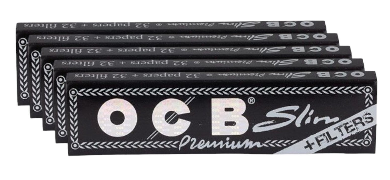 5 Packs OCB King Size Ultra Thin Papers with Filter Tips – Your Smoke