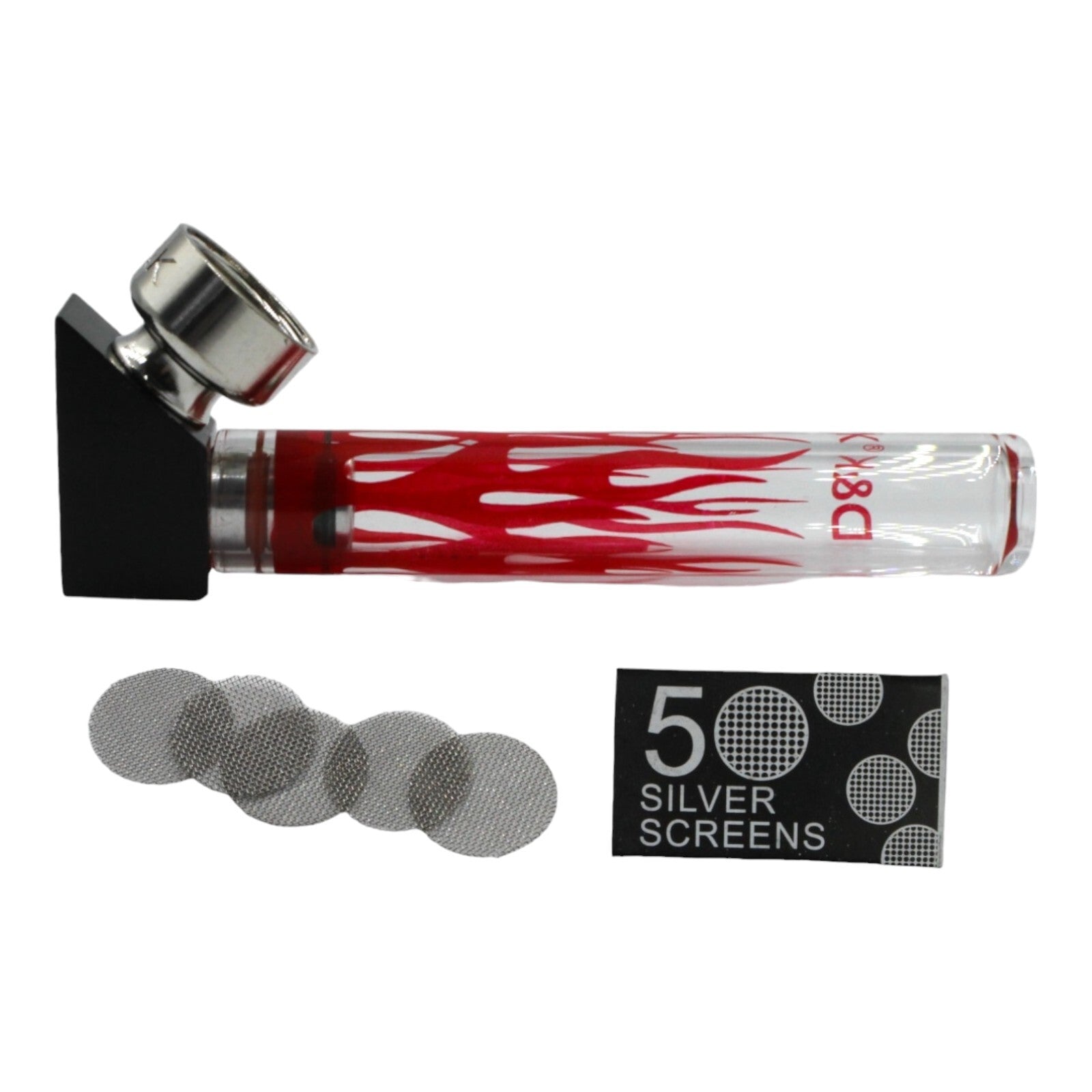 Metal Glass Pipe Fire Design - Washable – Your Smoke