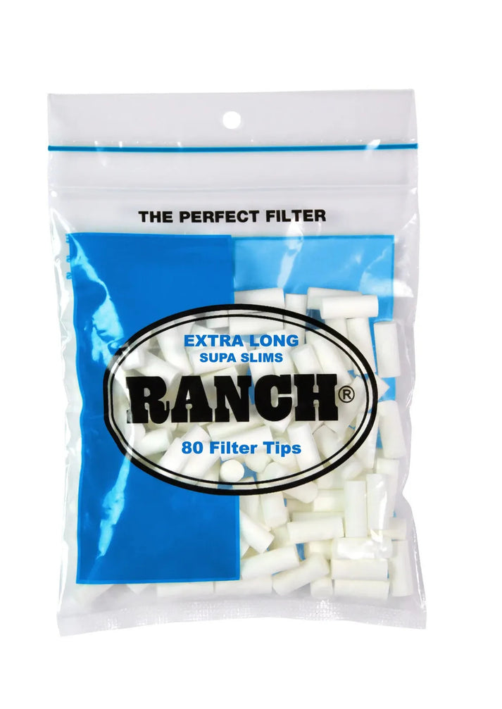 12 Packs Ranch Extra Long Supa Slim Blue Filters (960 Tips) – Your Smoke