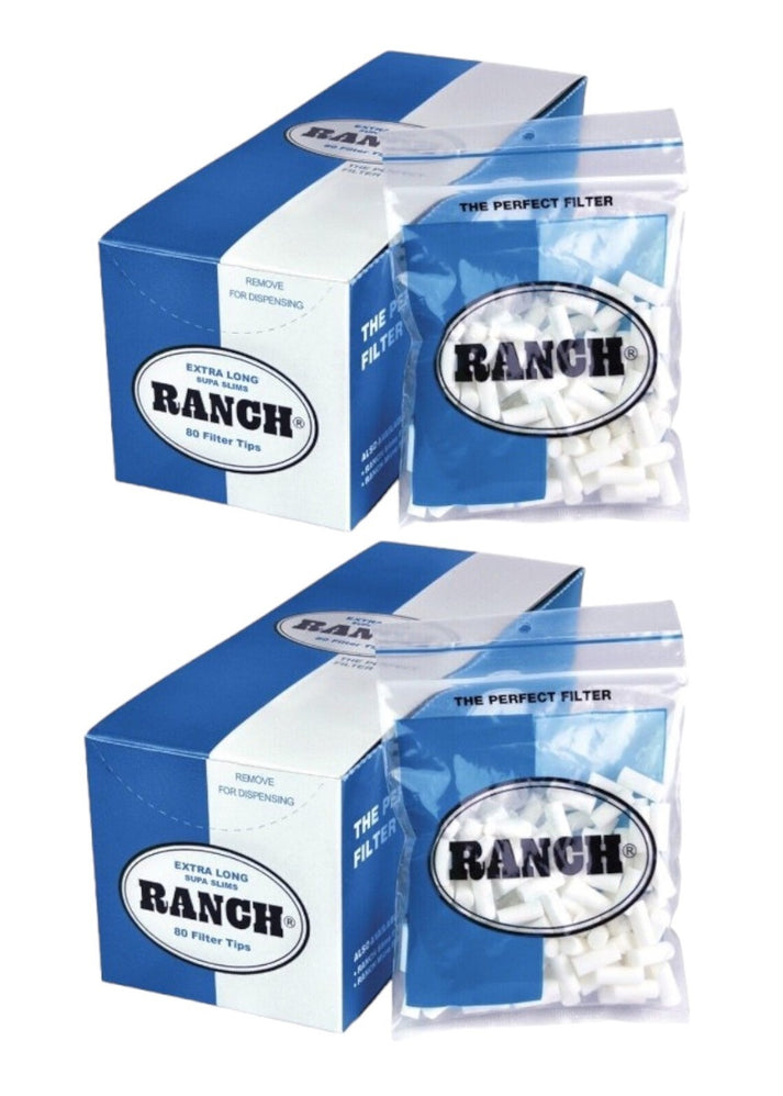 24 Packs Ranch Extra Long Supa Slim Blue Filters (1920 Tips) – Your Smoke