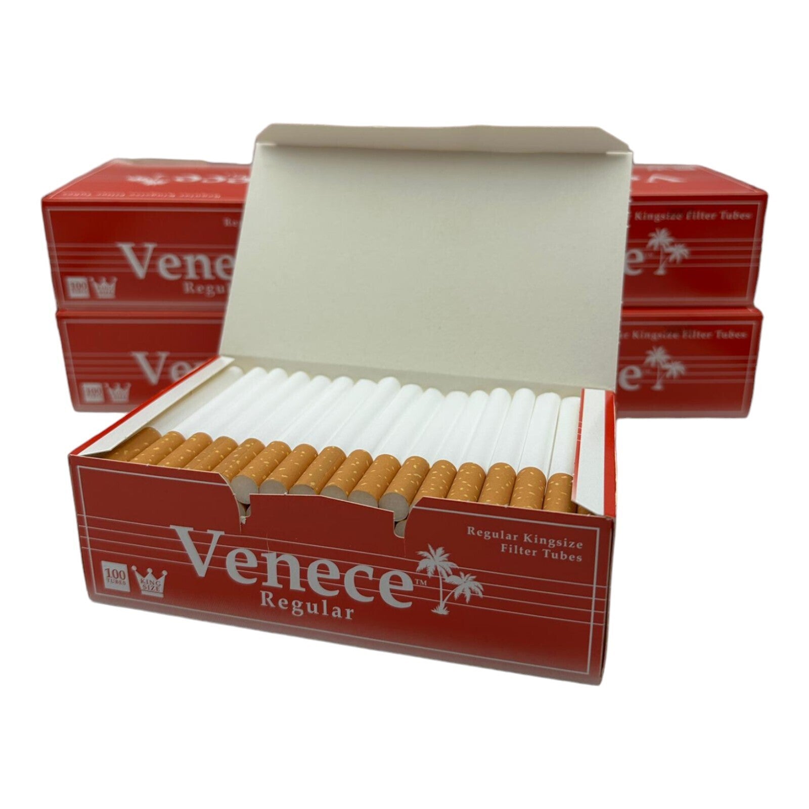 500x Venece Premium Regular Filter Tubes King Size Cork Red – Your Smoke