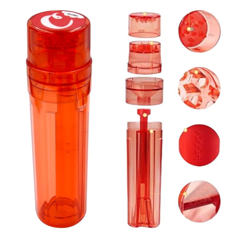 Red Flower Tower Herb Grinder Cone Filler 3-in-1 Roller – Your Smoke