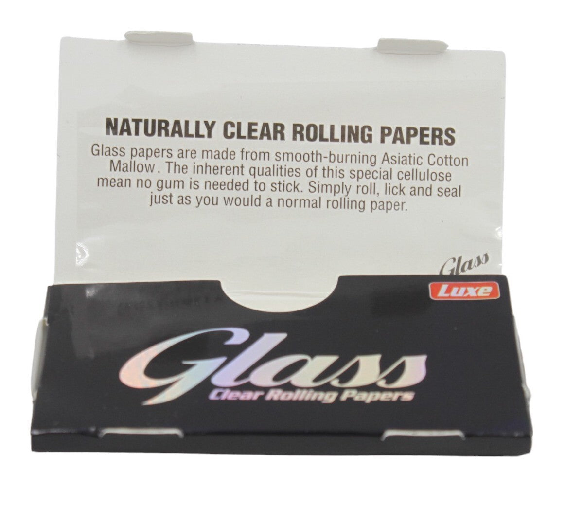 Glass Clear Rolling Papers 1 1/4 Size Slim Natural (50 Leaves) – Your Smoke