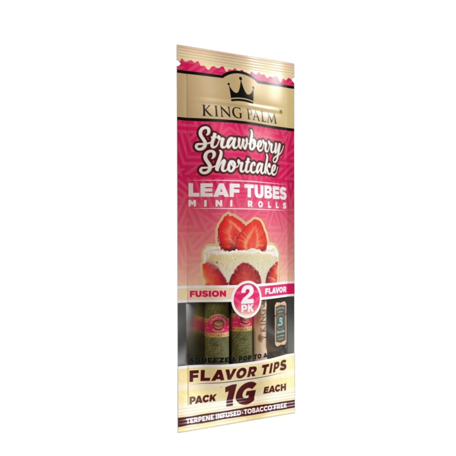 King Palm Strawberry Shortcake - 2 x 1G Mini Rolls Wraps Pop Tip – Your ...